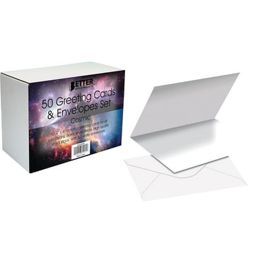 Better Office Products Photo Frame Note Cards for 4" x 6" Photos, Black ...