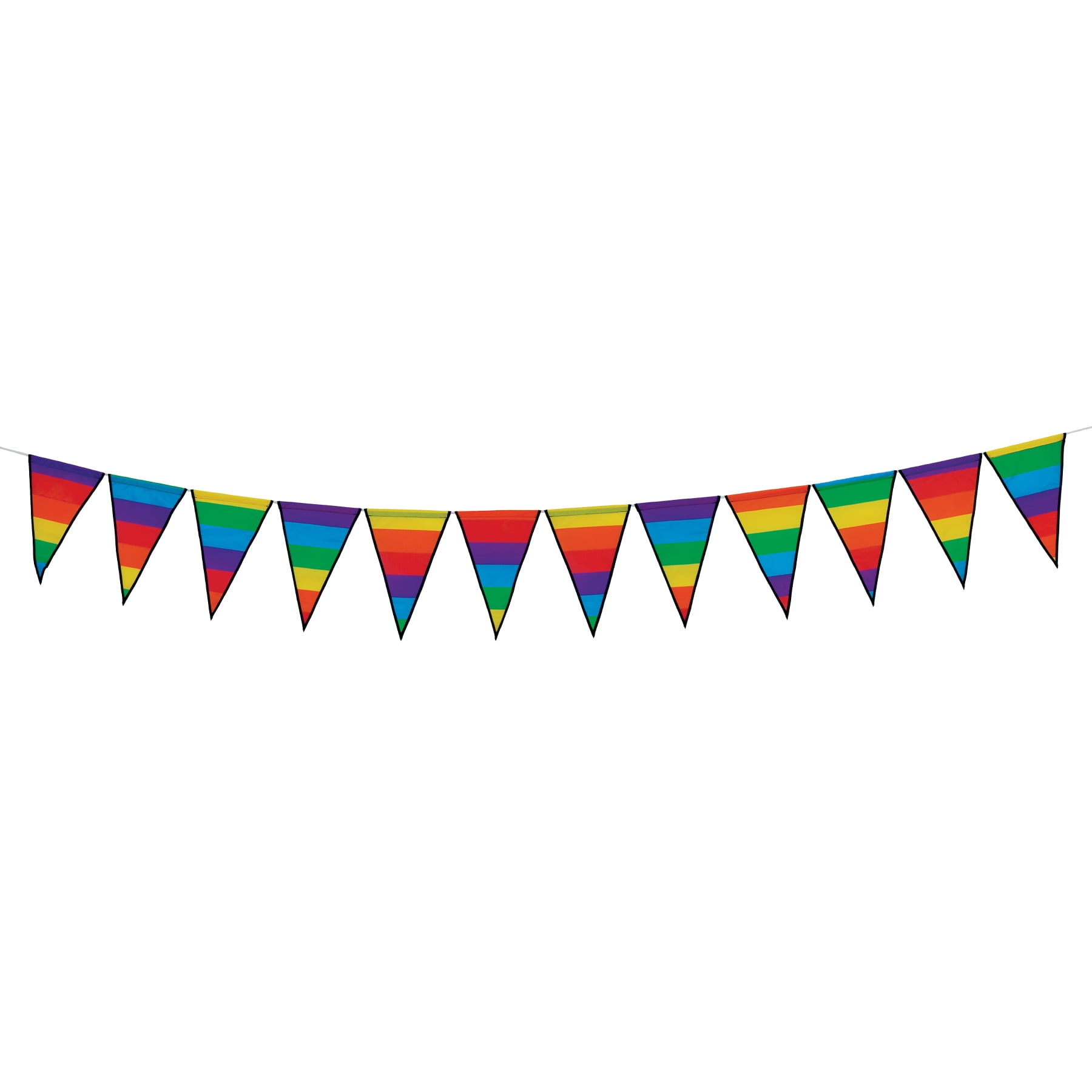 In the Breeze 4949 — Rainbow Stripe Festive Pennant String — Colorful ...