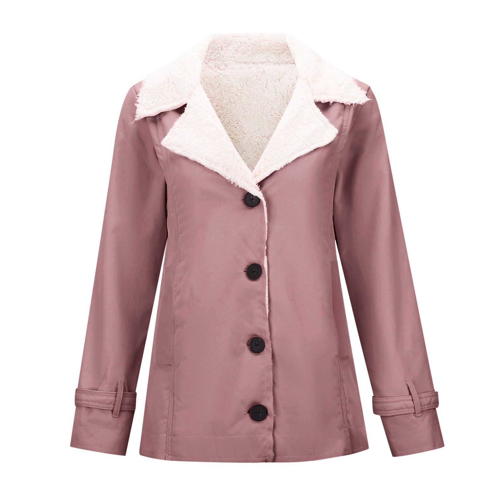 Zhanying Ladies Spring Jackets long Sleeve Plus Warm Solid Color Padded Jacket Woman