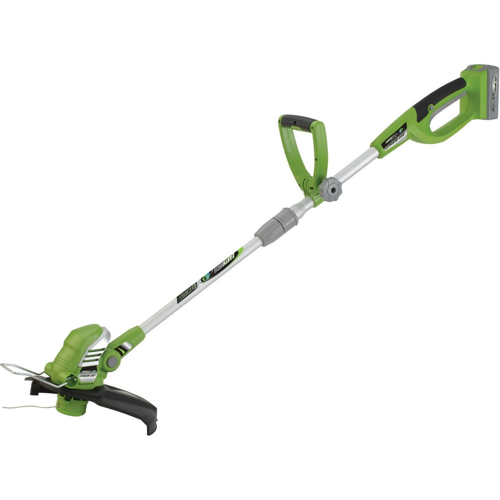 Earthwise LST02212 20-Volt Lithium Ion Cordless Electric String Trimmer ...