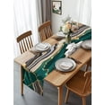 Burlap Table Runner 70 Inches Long, Abstract Flowing Marble Fluid Art ...