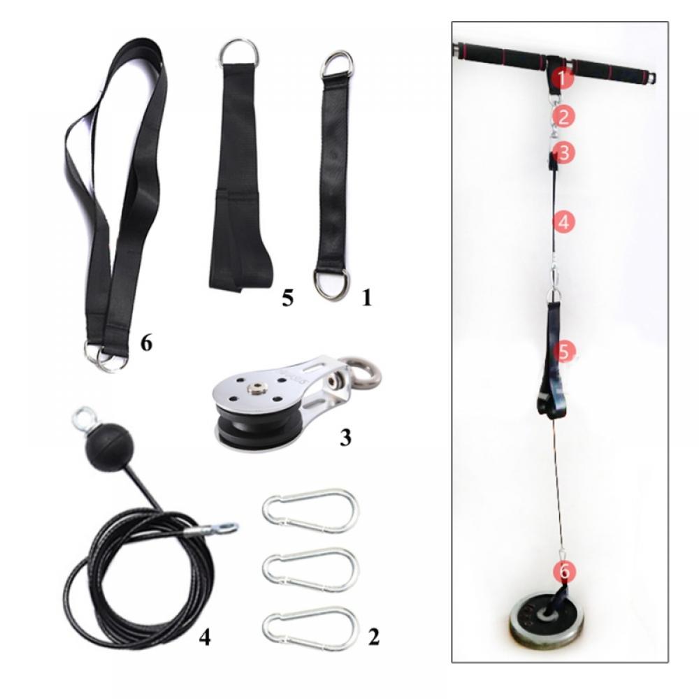Buy DIY Loading Pin Lifting Triceps Rope Fitness Pulley Cable System ...