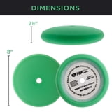 8" Green Fine Foam Buffing Grip Pad Final Cut Polish Finishing ...