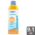 Equate Sport Broad Spectrum Sunscreen Spray, Value Size, SPF 50, 9.1 oz ...