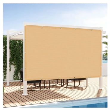Shatex 90% Sun Shade Fabric with Grommets, 10' x 12', Wheat for Patio ...