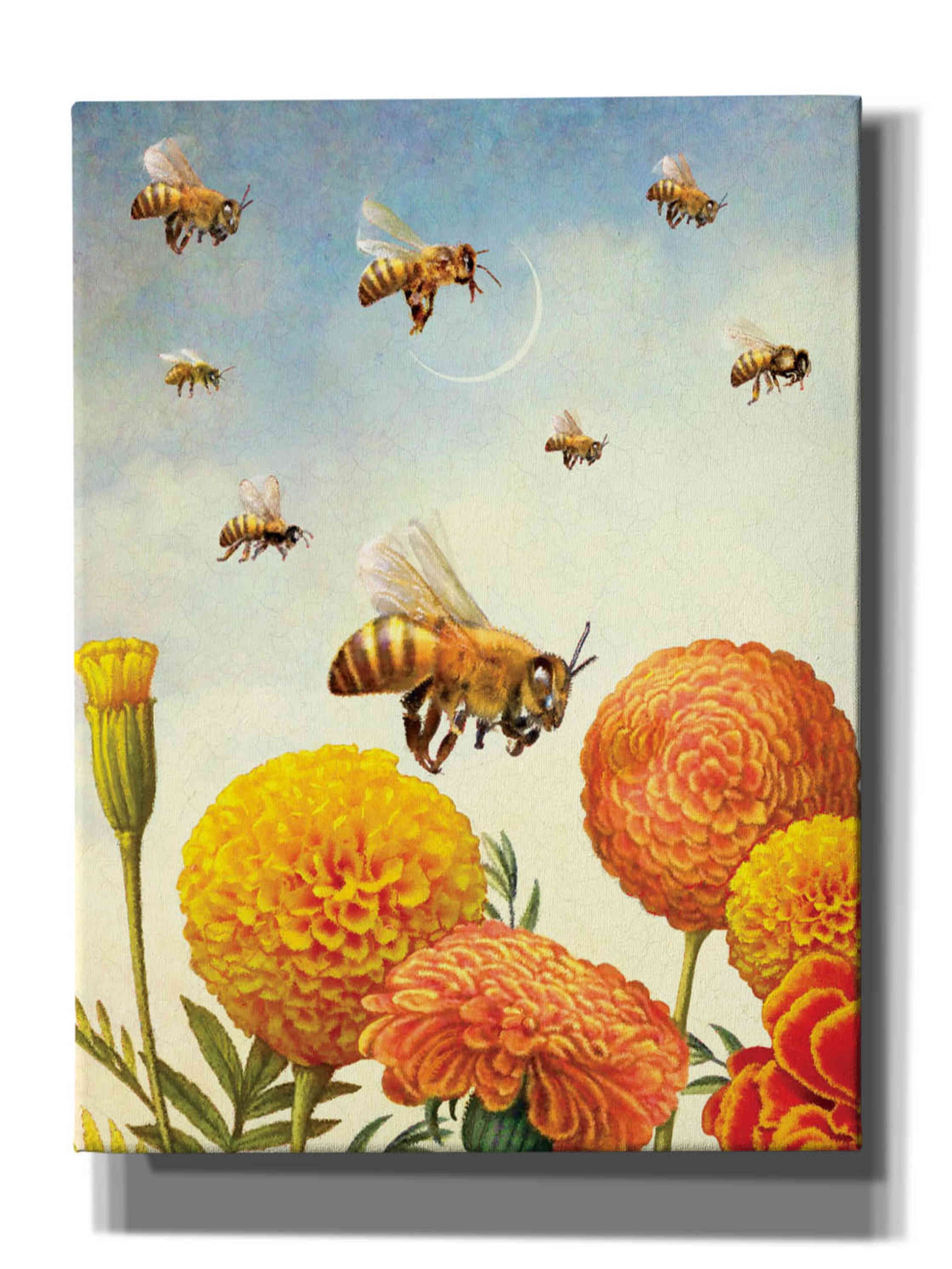 Epic Graffiti '8 Of Fire Bees' by Dan Craig, Canvas Wall Art, 12"x16 ...
