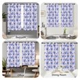 Butterfly and Blue Purple Pattern Blackout Curtains,Triple Weaved ...