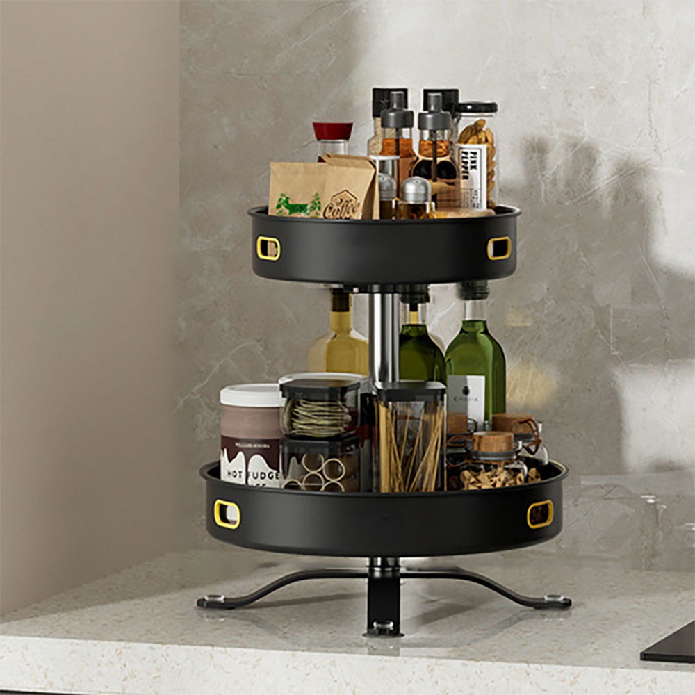Axidou 2 Tier Spice Rack Organizer, Rotating Spice Rack, Spice ...