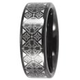 Men's Celtic Cross Pattern Ring in Black Tungsten - Walmart.com