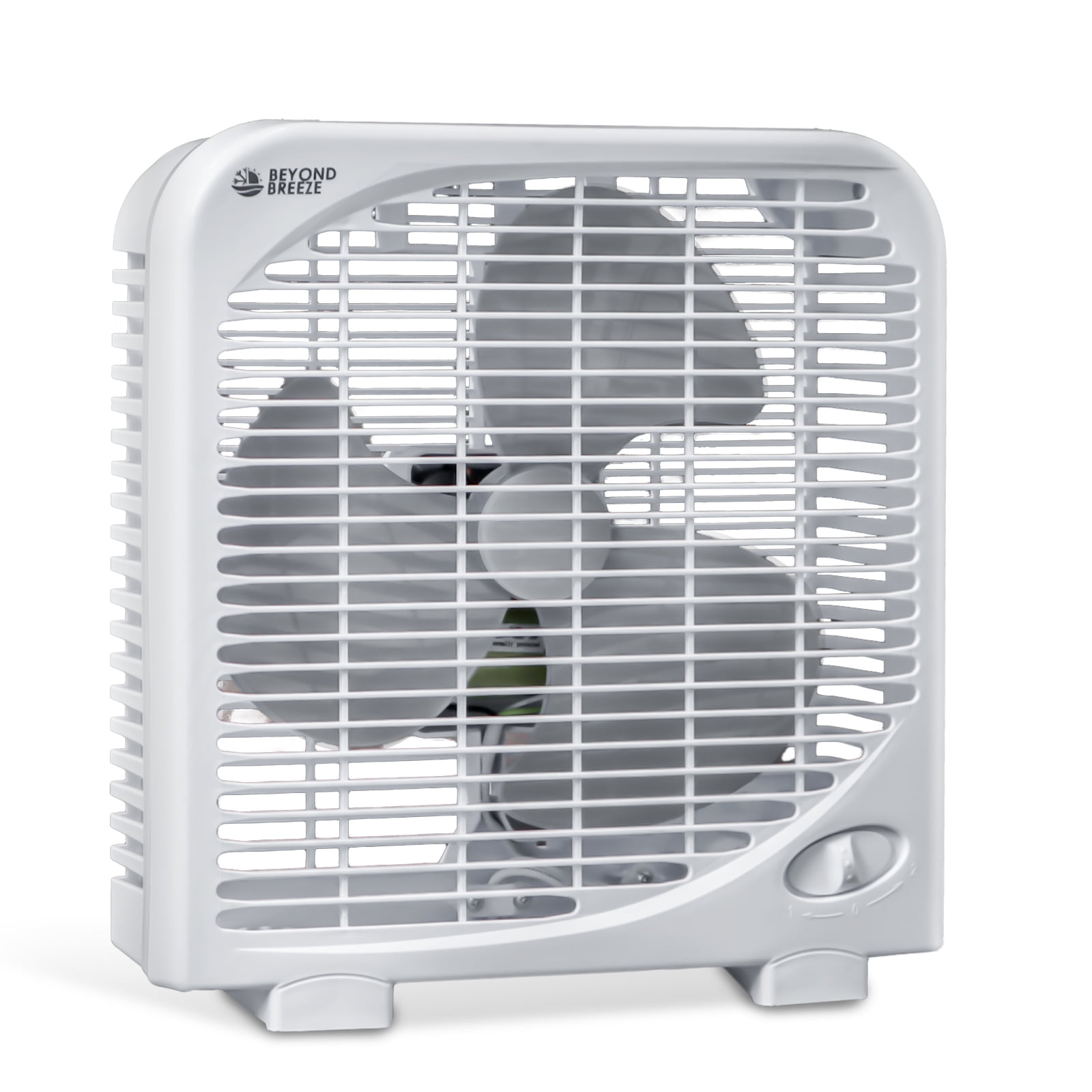 BEYOND BREEZE Box Fan, 9 inch 2 Speeds Table Fan with Strong Airflow ...
