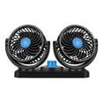 PGYONG Car Fan Portable Rocking Head Fan Double Speed Double Head Large ...