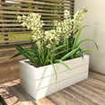 LeisureMod Oasis Indoor and Outdoor Rectangular Fiberglass Planter Box ...