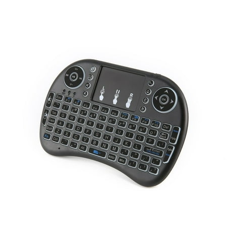 Bean_2.4GHz Mini Wireless Keyboard with Touchpad Mouse LED Backlit ...