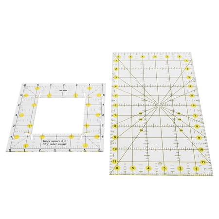 Noref Craft Measure Ruler,Quilting Ruler Rectangular Sewing Drawing ...