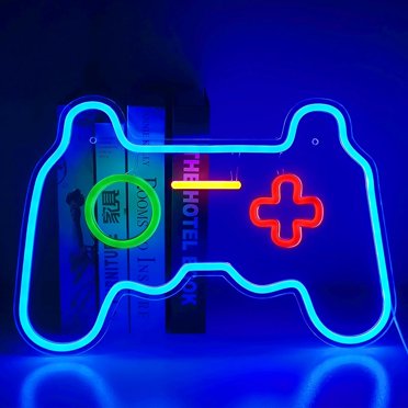 11" LED Neon Style Video Game Controller Wall Sign - Walmart.com