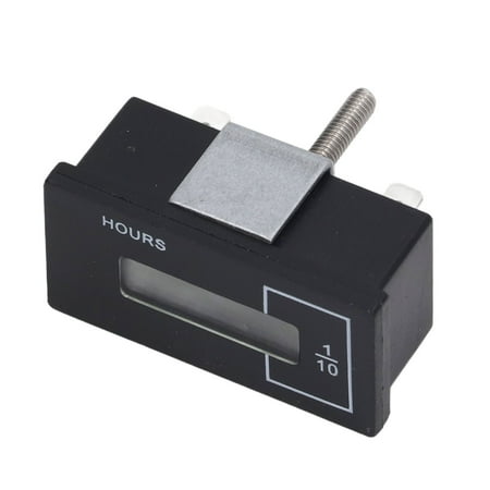 Excavator Hour Meter LCD Display Timer Gauge Universal Electronic Industrial Remote Timer Built ...