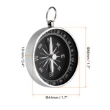 Uxcell Pocket Compass Survival Sports Navigation Compass with Key Ring ...