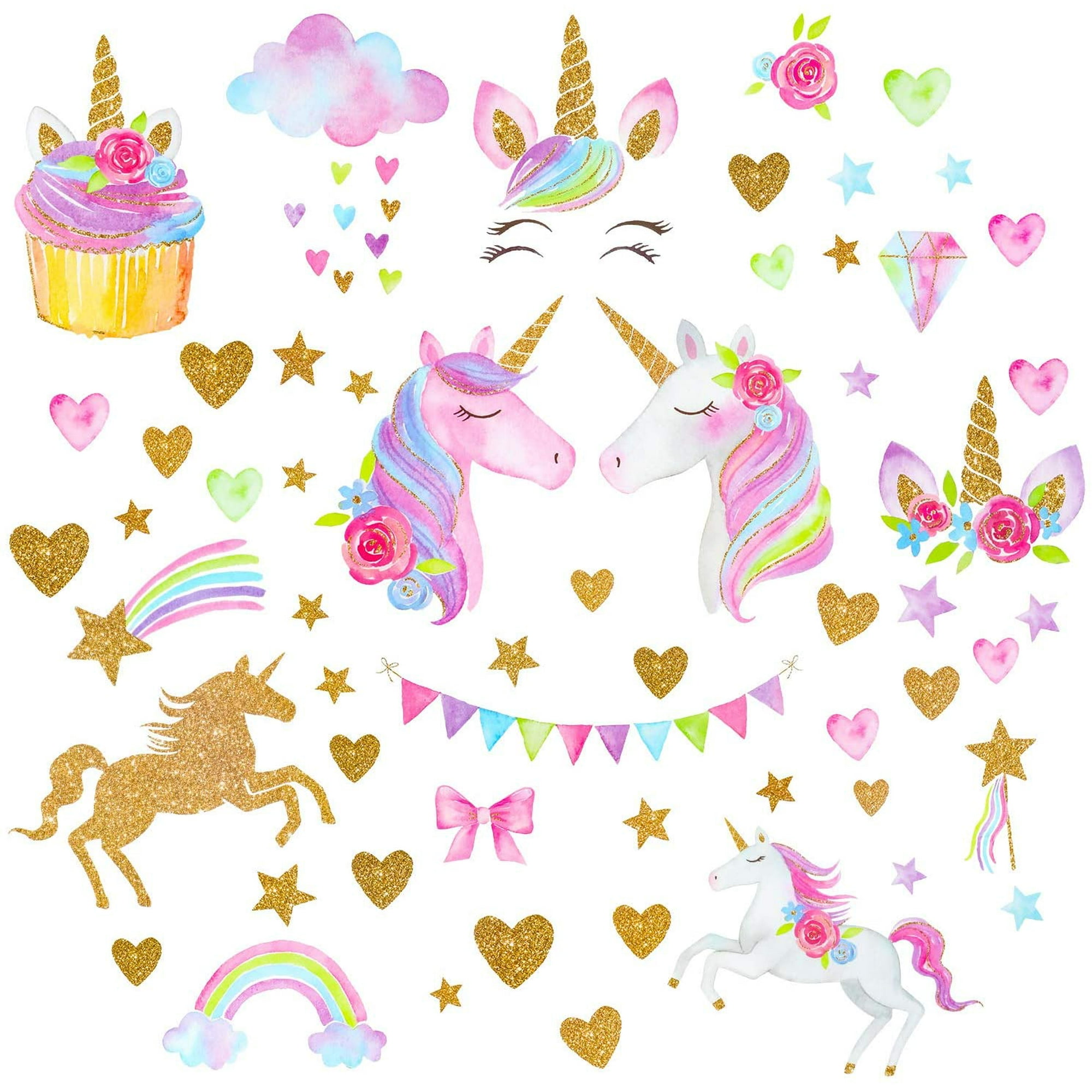 Click here for Riozev Unicorn Wall Stickers For Girls Boys Bedroo... prices