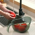 Kitchen Rack Fruit Cleaning Basin Rice Washing Basin for Cleaning ...