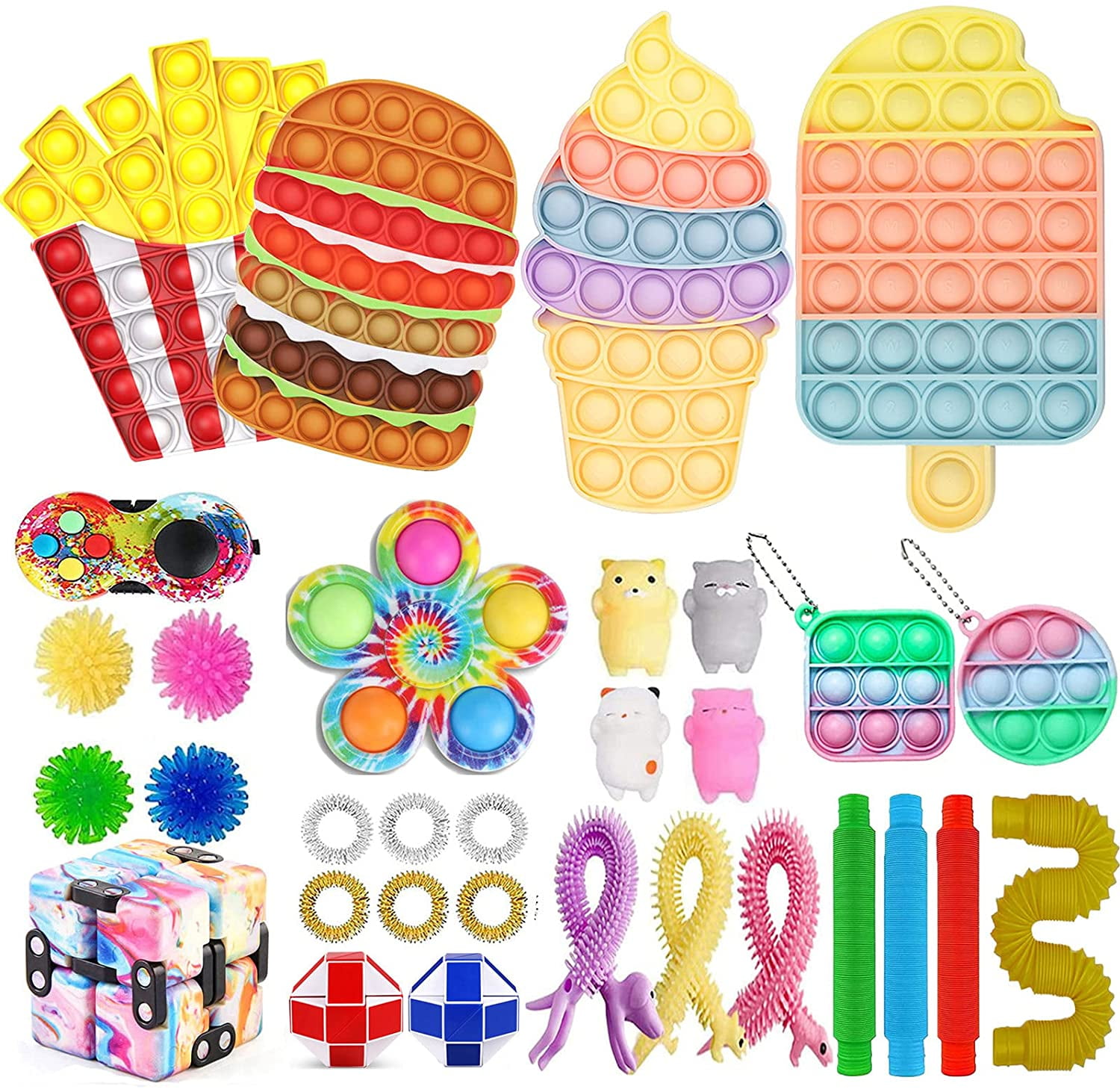 TIK Tok Fidget Pack Cheap Fidget Toy Packs Fidget Packs Push Bubble ...