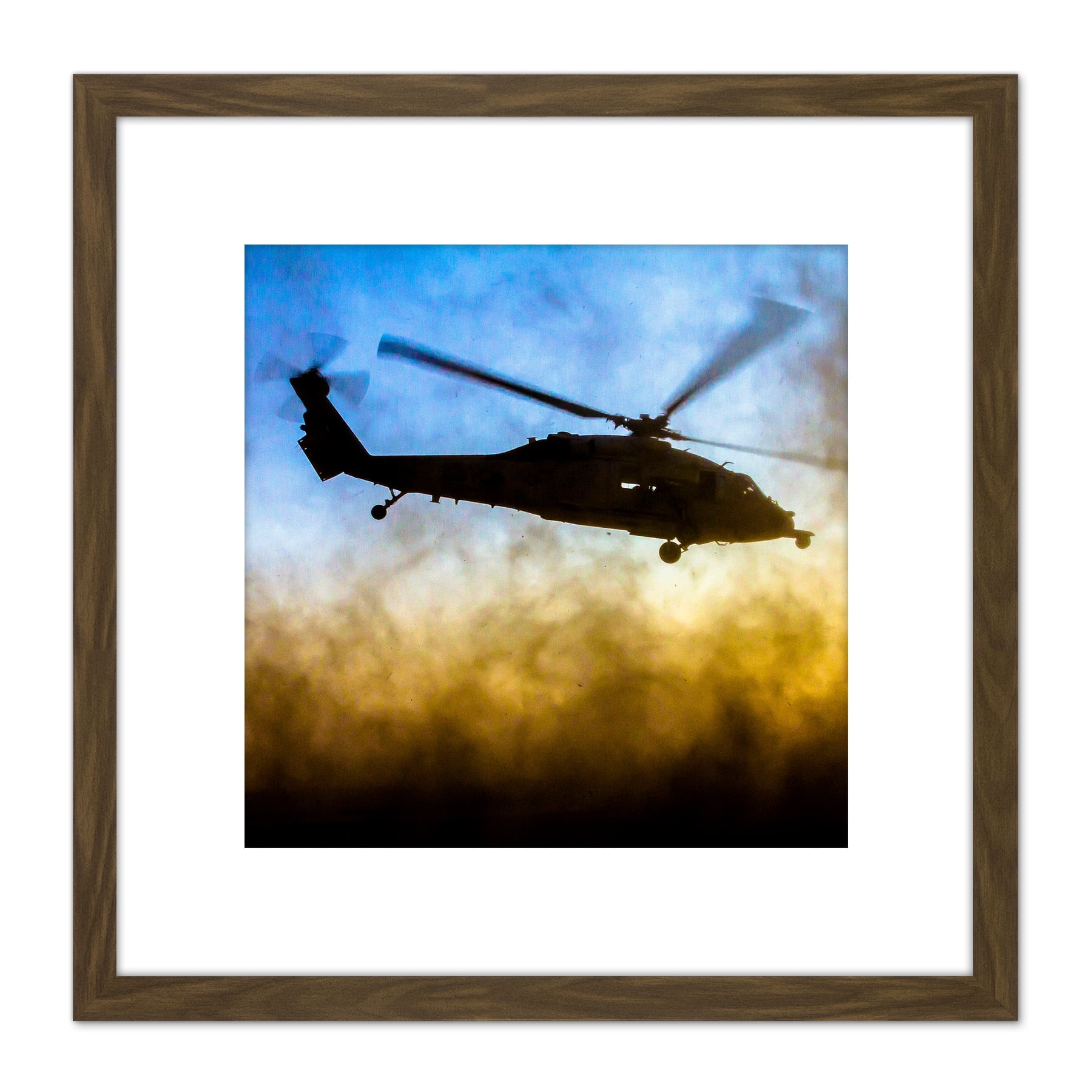 Military USA Navy Helicopter MH-60S Seahawk Photo 8X8 Inch Square ...