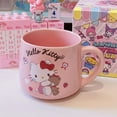 Cartoon Sanrio Anime Figure Ceramic Mug Kawaii Ins Hello Kitty Kuromi ...
