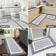 Findosom 3pcs Bathroom Rugs Set with U-Shaped Mat, Non Slip, Quick ...