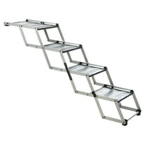 TRIXIE Heavy Duty Foldable 4 Step Pet Stairs, Lightweight Aluminum ...