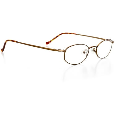 Optical Eyewear - Oval Shape, Metal Full Rim Frame - Prescription ...