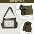 Canvas Messenger Bag Large Hobo Crossbody Bags with Multiple Pockets ...