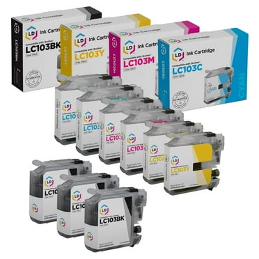 LC-103 High Yield Ink Cartridges, Compatible for Brother MFC-J Printers ...