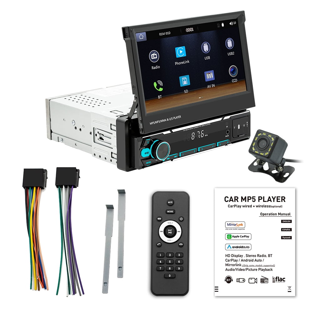 Auto reproductor multifunción Estéreo para automóvil de un solo DIN de ...