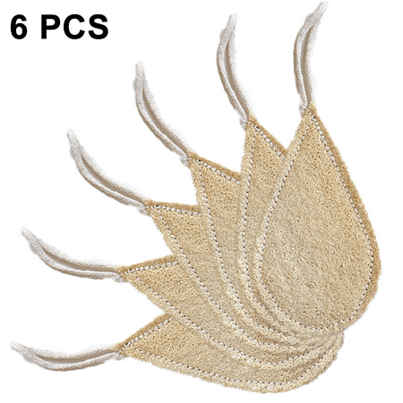 6 Pack Exfoliating Face and Body Wash Cloths Towel Soft Weave Bath ...