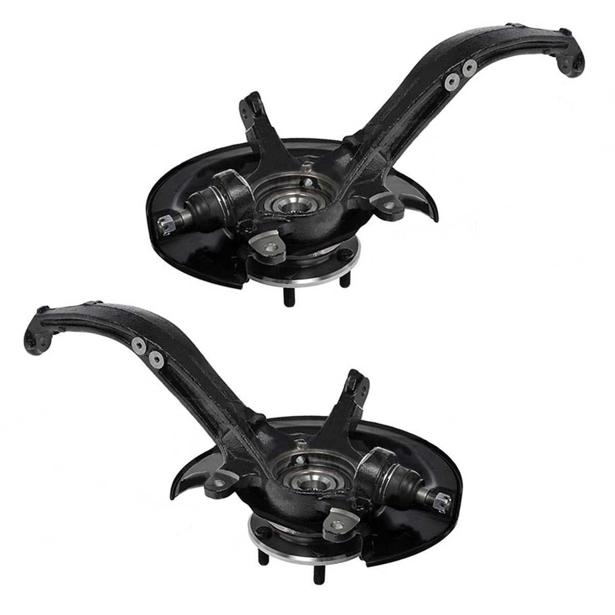 AutoShack Front Steering Knuckles and Wheel Bearing Hub Assembly 5 Lugs ...