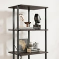 Modern 3-Shelf Bookcase with 2 Storage Drawers, Industrial Display Unit ...
