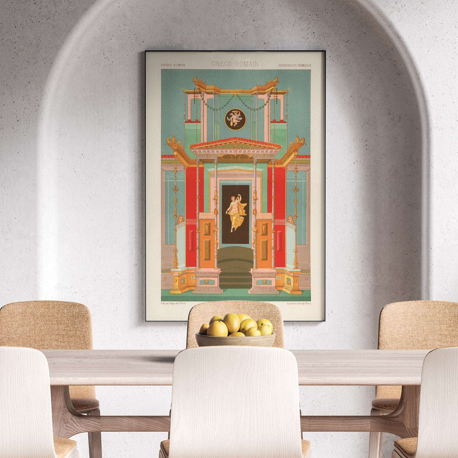 Greek Roman Pattern - 1888 | Albert Racinet | Premium Fine Art Print ...