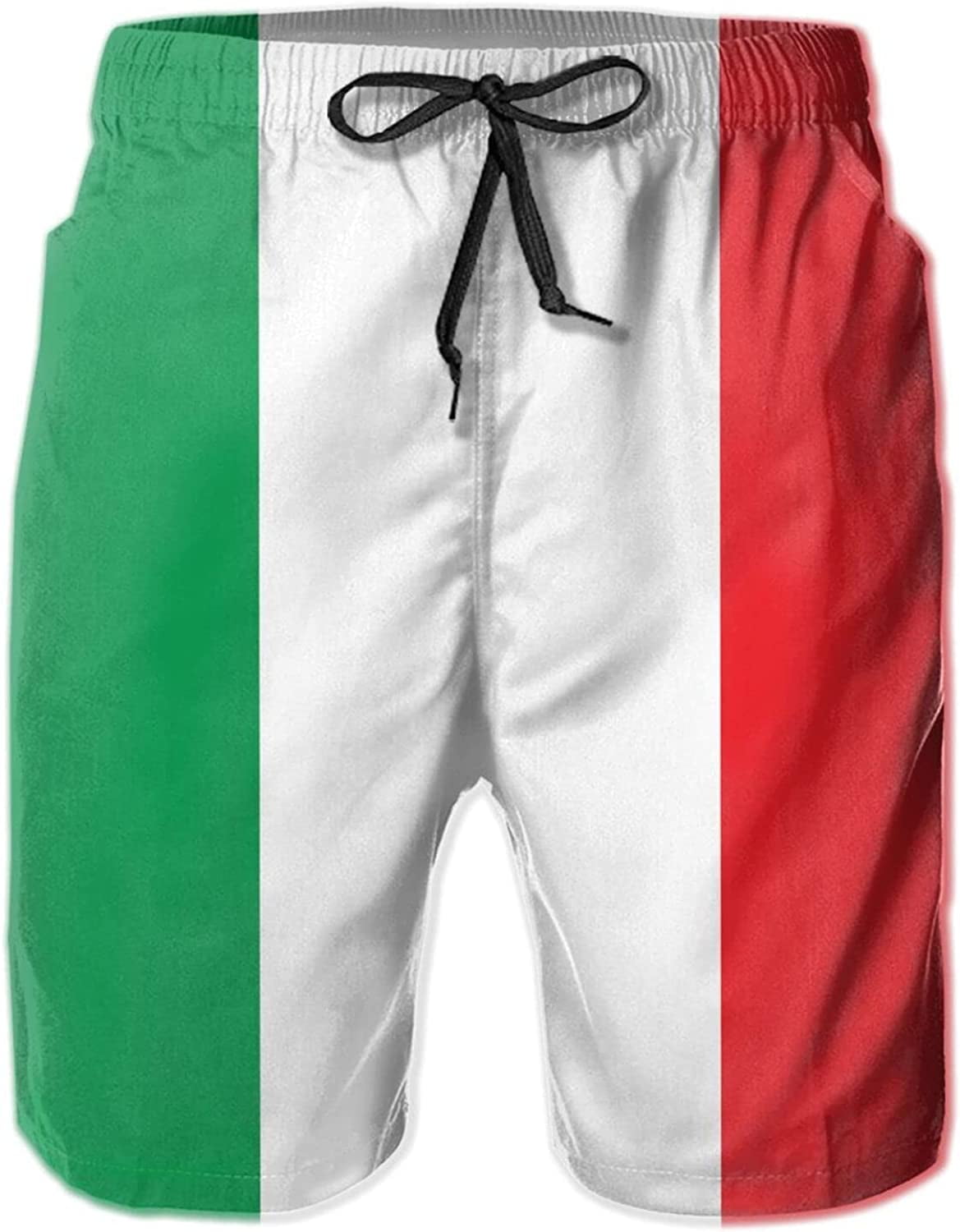 Men's Italian Flag Swim Trunks Beach Board Shorts Quick Dry Bathing ...