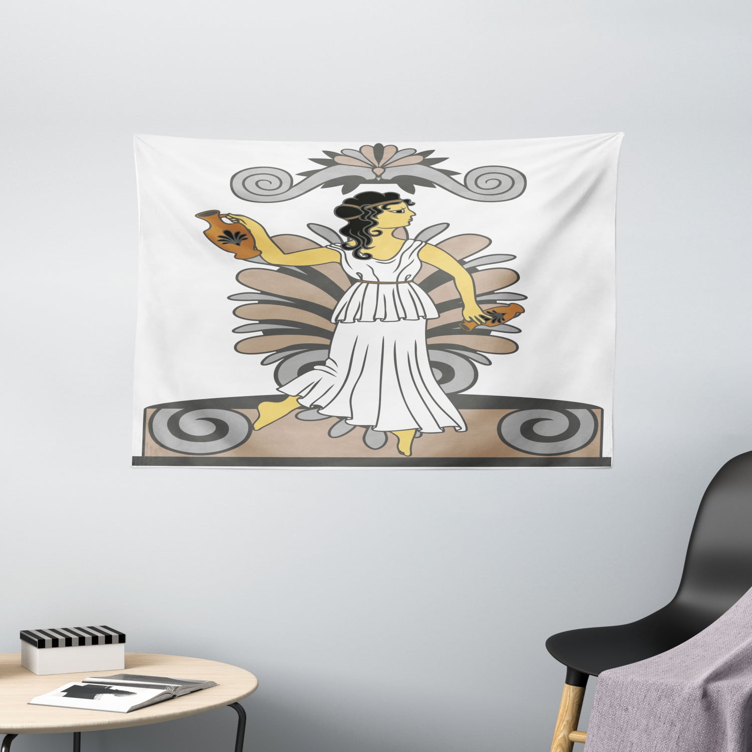 Toga Party Tapestry, Greek Woman with Amphoras in Classical Style ...