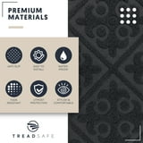 TreadSafe 15 Pack of Gray Non Slip Stair Treads for Indoors, 8"x30 ...