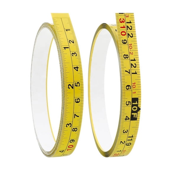 2 Packs Steel Self-Adhesive Measuring Tape, Right to Left Reading 100cm ...
