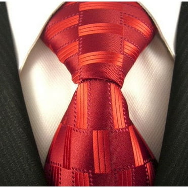 Solid Red Traditional Men's Necktie - Walmart.com