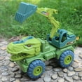 Dinosaur Car Dinosaur Toys, Construction Truck Toys, Kids Pull Back ...