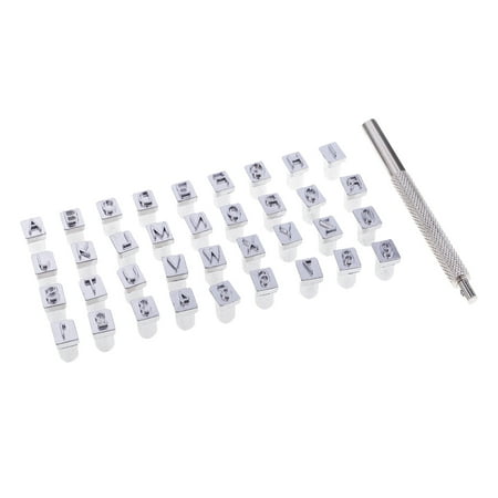 37pcs Alloy Steel Number Alphabet Punch Set 3mm/6mm Stamp with Metal ...