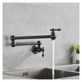 Black Rotated Kitchen Sink Cold Water Tap Faucet Solid Brass Basin Sink ...