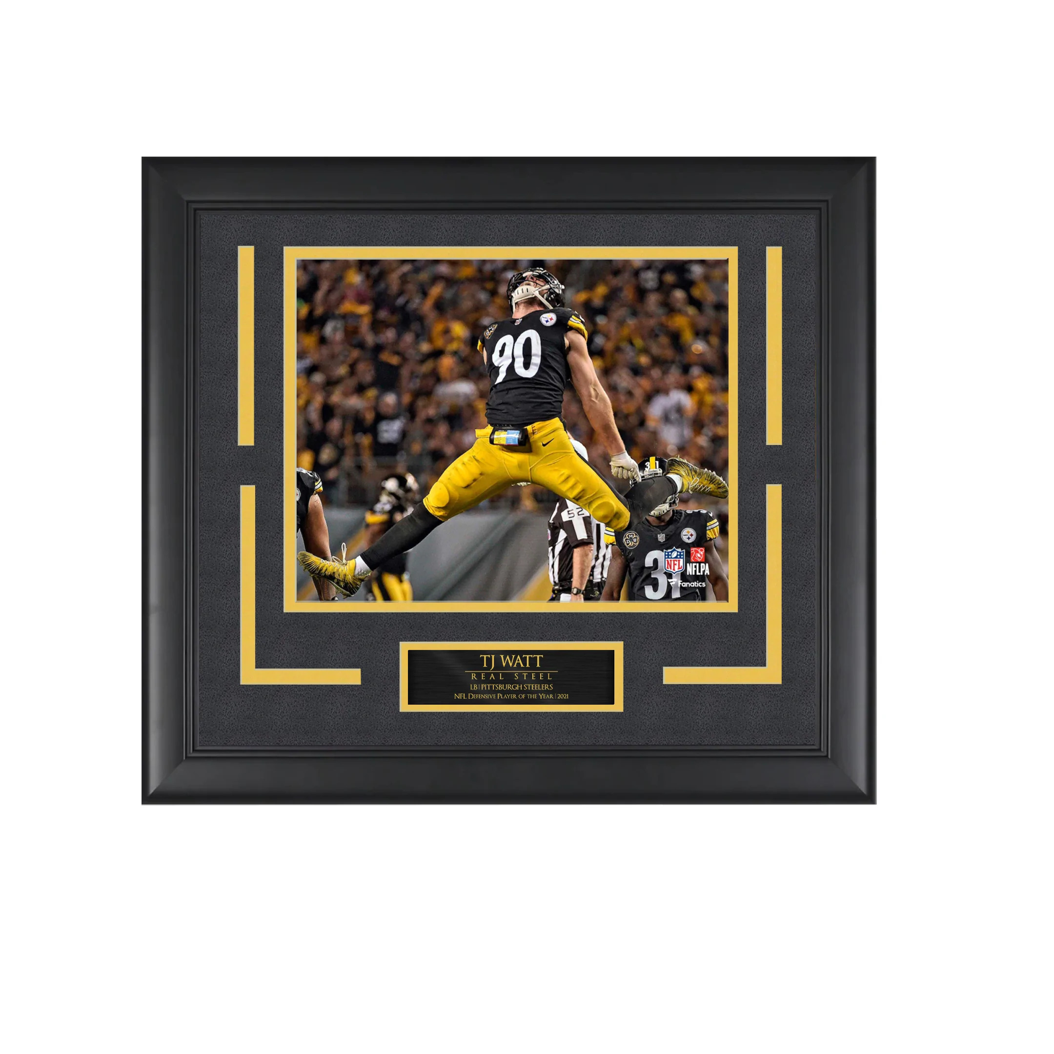 TJ Watt - Real Steel - Framed Football Photo - Walmart.com