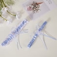 2pcs Blue Lace Garter Belts Bridal Wedding Elastic Band Garters Wedding ...