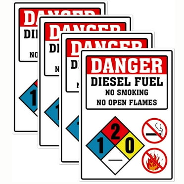 Yellow Diesel Fuel Only Sticker Decal - Self Adhesive Vinyl ...