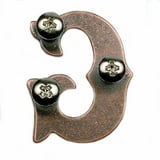 Concho Alphabet Letter G Antique Copper Plated 3/4" Tall - Walmart.com