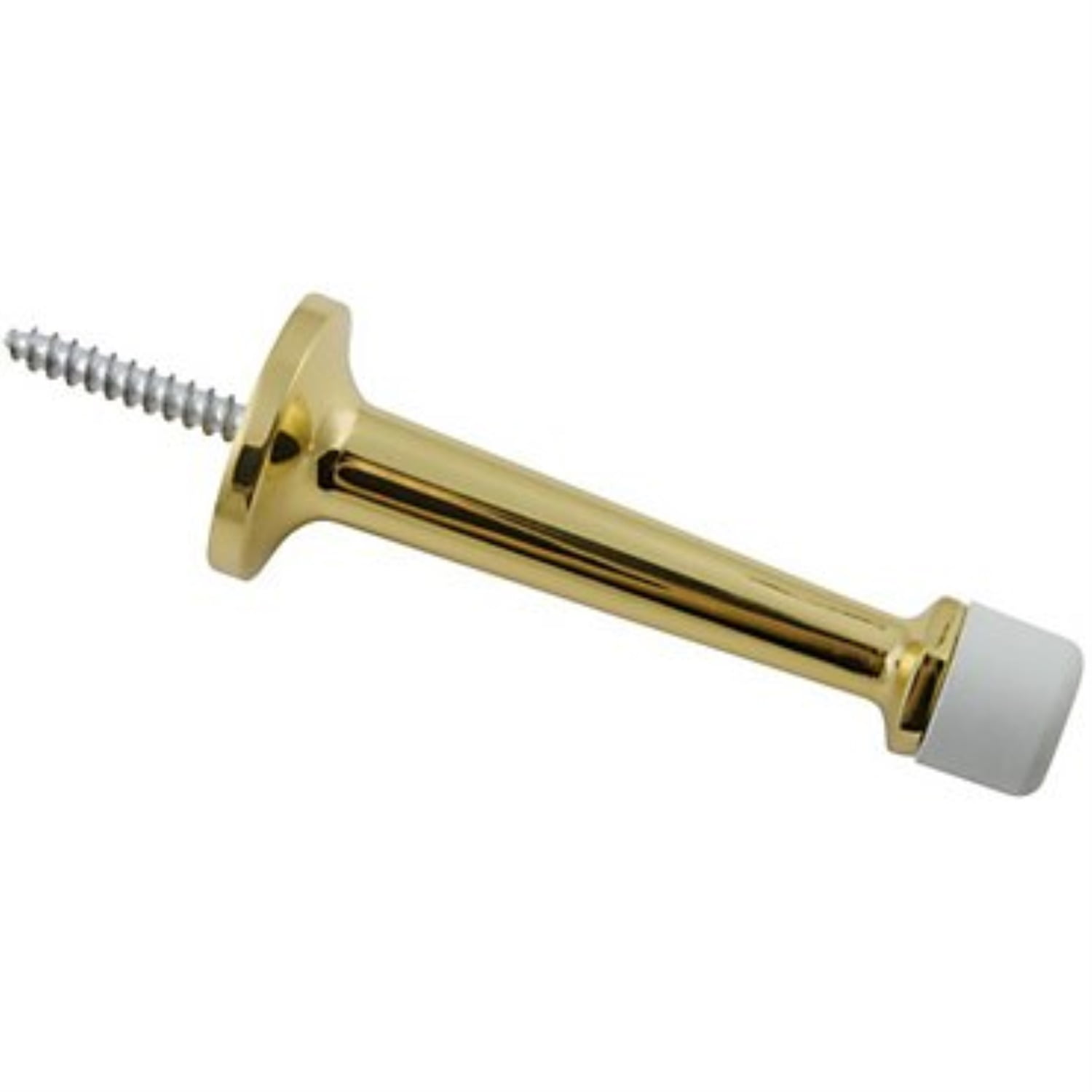 National Hardware N327-726 Door Stop, 3 in Projection, Brass, Solid ...