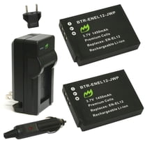 Replacement for Kodak PIXPRO FZ55 Battery (2-Pack, 1100mAh) and Charger ...